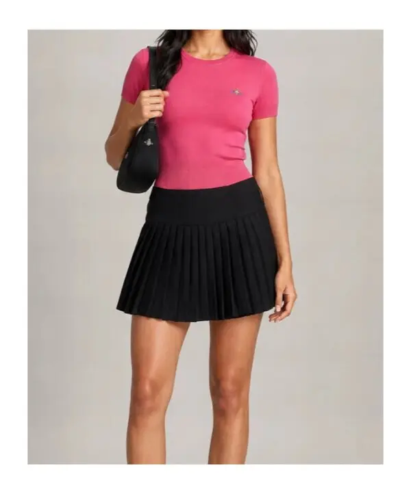 VIVIENNE WESTWOOD Orb Embroidered Knit Top