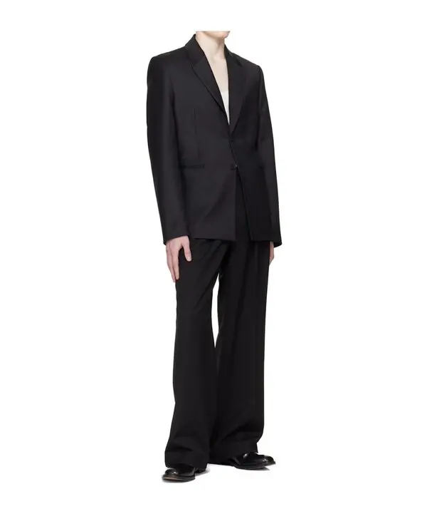 HELIOT EMIL Derby Long-sleeved Wool Blazer