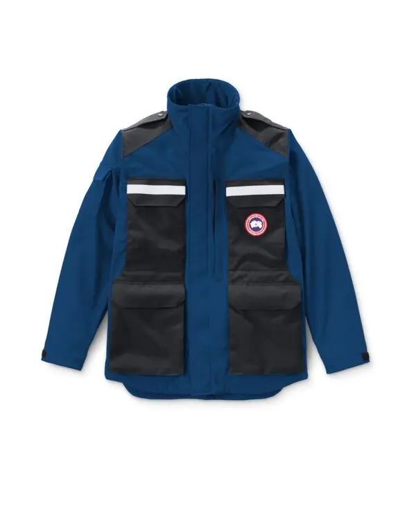 Canada Goose Logo Decal Pocket Casual Jacket - Blue