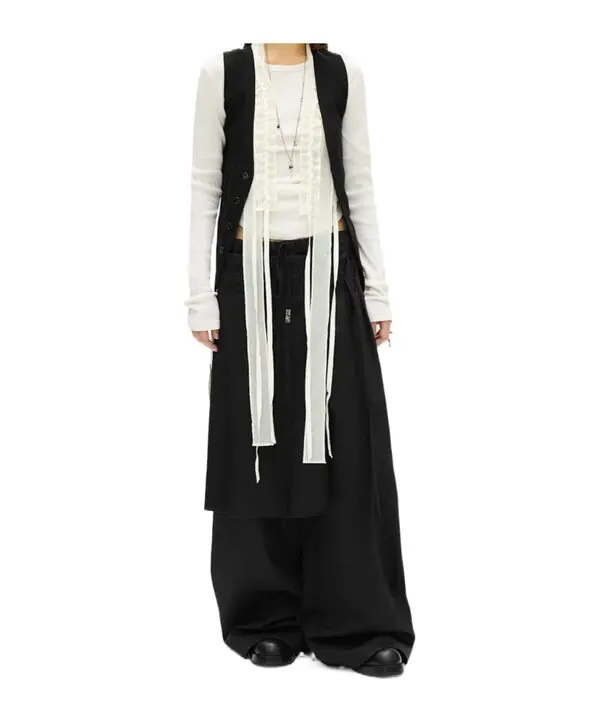 ANN DEMEULEMEESTER Marke Apron Lounge Pants - Black