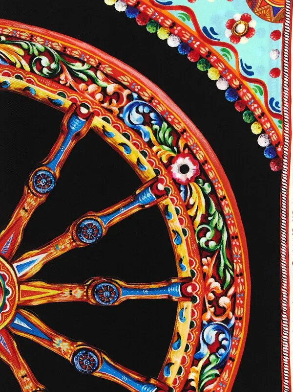 Dolce & Gabbana Dolce Gabbana Carretto Print Square Scarf