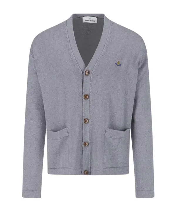 VIVIENNE WESTWOOD Orb Button-up Cardigan - Gray