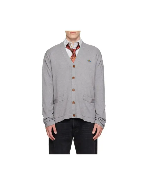 VIVIENNE WESTWOOD Orb Button-up Cardigan - Gray