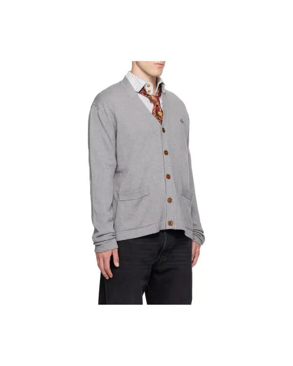 VIVIENNE WESTWOOD Orb Button-up Cardigan - Gray