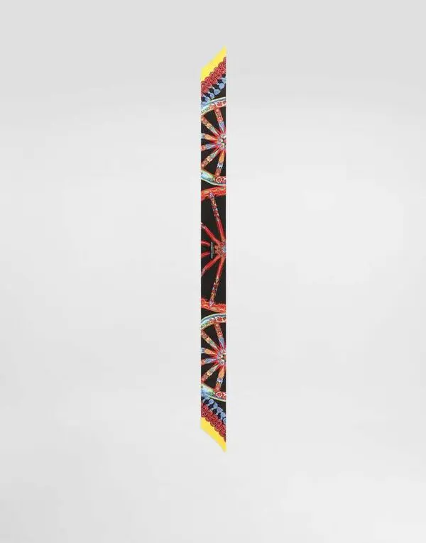 Dolce & Gabbana Carretto Print Skinny Scarf - Multicolor