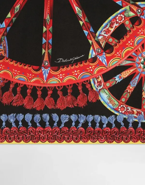 Dolce & Gabbana Dolce Gabbana Carretto Printed Scarf - Multicolor