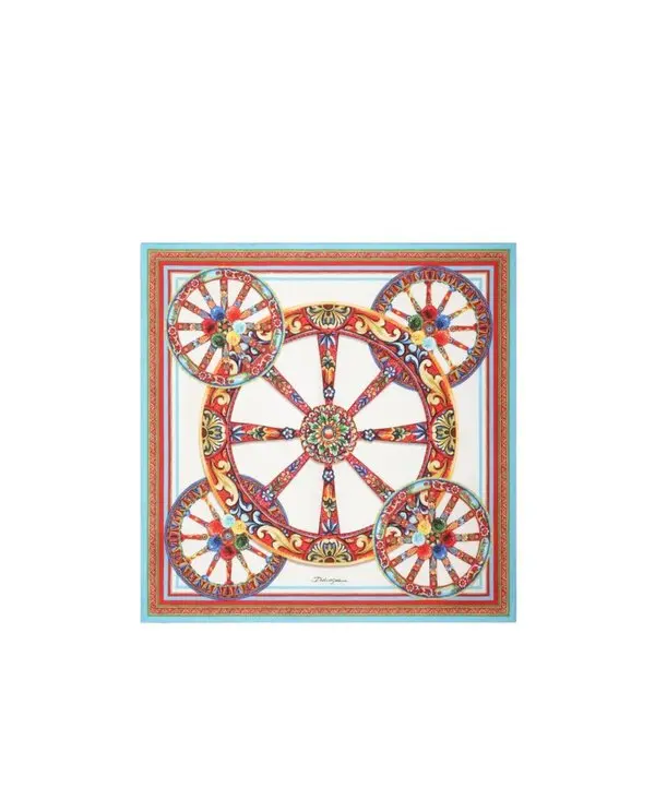 Dolce & Gabbana Dolce Gabbana Carretto Print Square Scarf