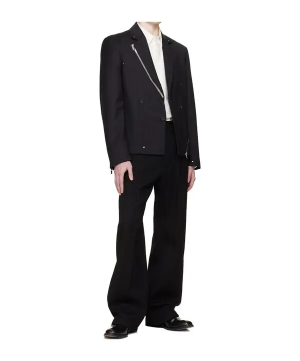 HELIOT EMIL Lucent Tailored Long-sleeve Wool Casual Jacket