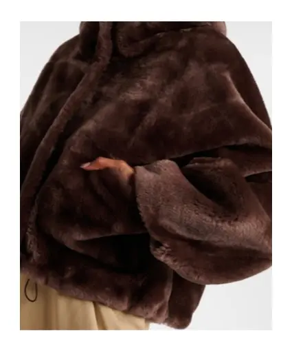 BLANCHA Cropped Shearling Jacket