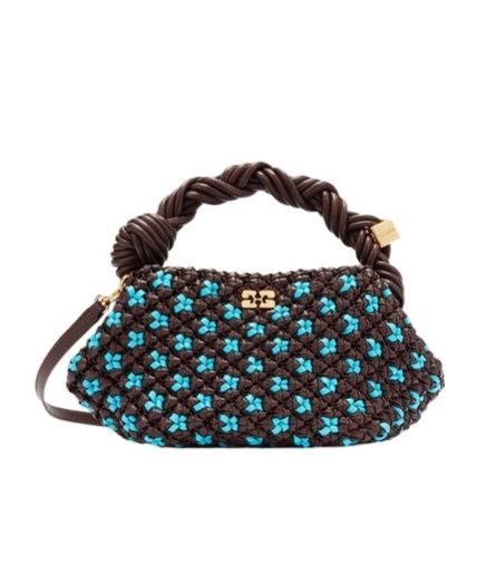 GANNI Braided Mini Bag - Black
