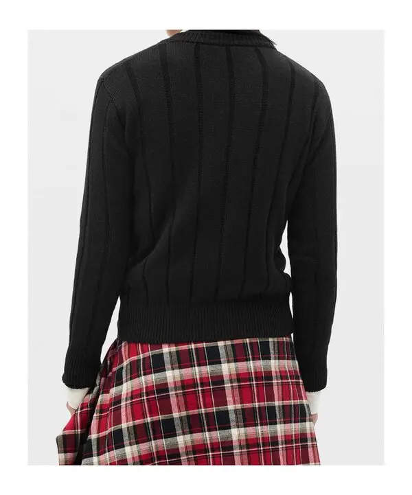 ANN DEMEULEMEESTER Natel Brushed Rib Cardigan