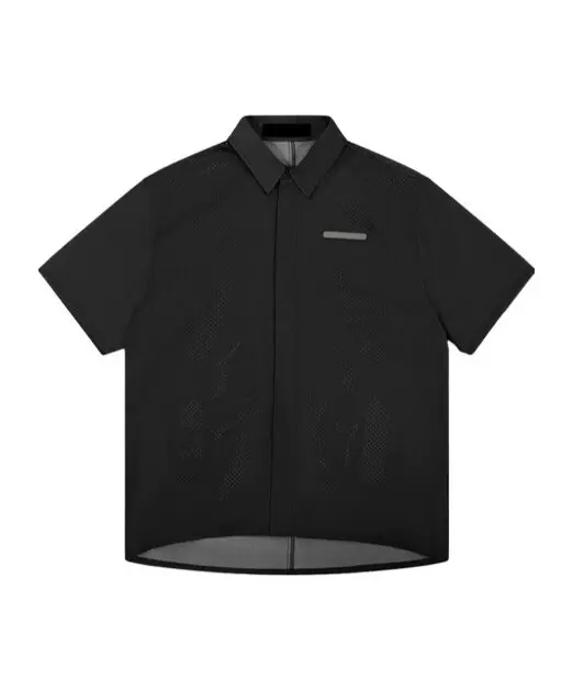 HELIOT EMIL Alsoran Short-sleeved Shirt - Black