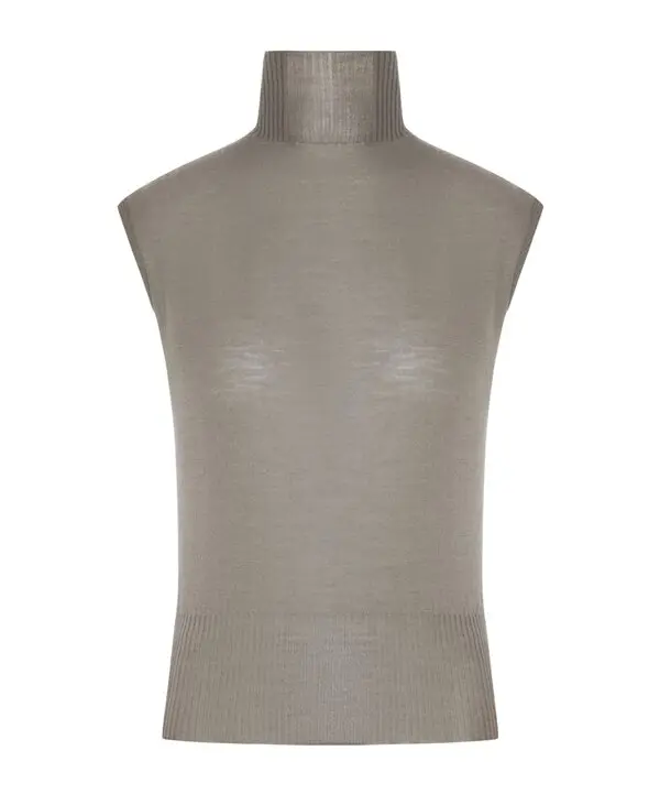 Rick Owens Ribbed-knit Sleeveless Top - No