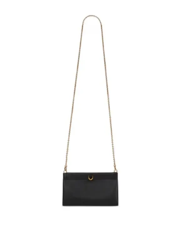 Etro Mini Leather Clutch Talk With Chain Shoulder Strap