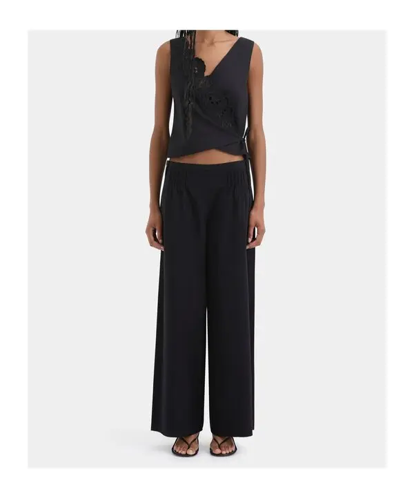 SIR. Beatrice Pleated-detailing Wide-leg Trousers