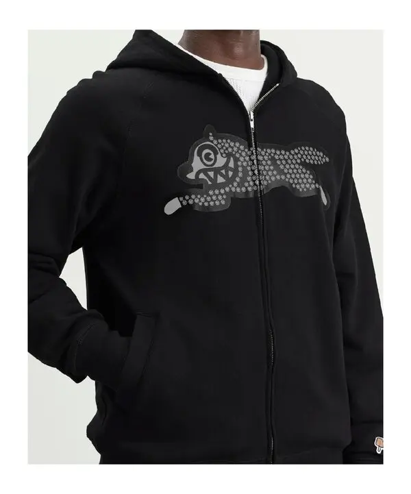 ICECREAM Glitter Running Dog Zip Through Hood
