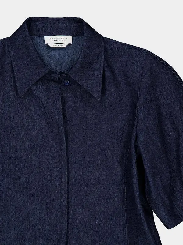 Gabriela Hearst Sansi Puffed-sleeve Top