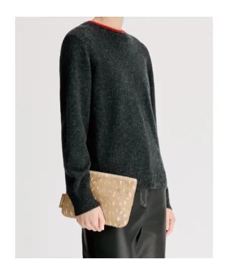 Loulou De Saison Otis Bicolor Cashmere Sweater