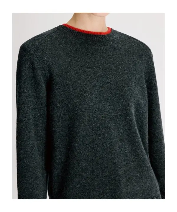 Loulou De Saison Otis Bicolor Cashmere Sweater