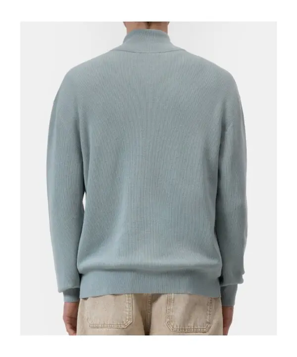 Closed Half-zip Cotton-blend Jumper