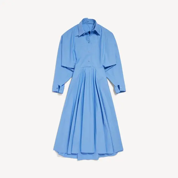 Balenciaga Long Poplin Dress