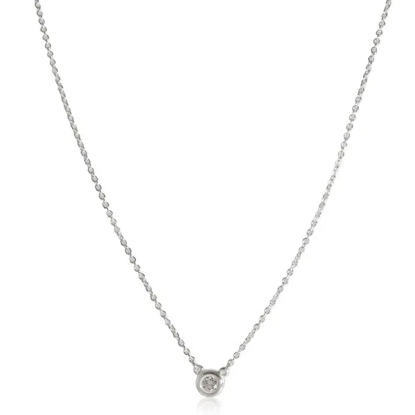 Tiffany & Co. Sterling Silver Diamond Elsa Peretti Diamond The Yard Pendant - Sterling_silver