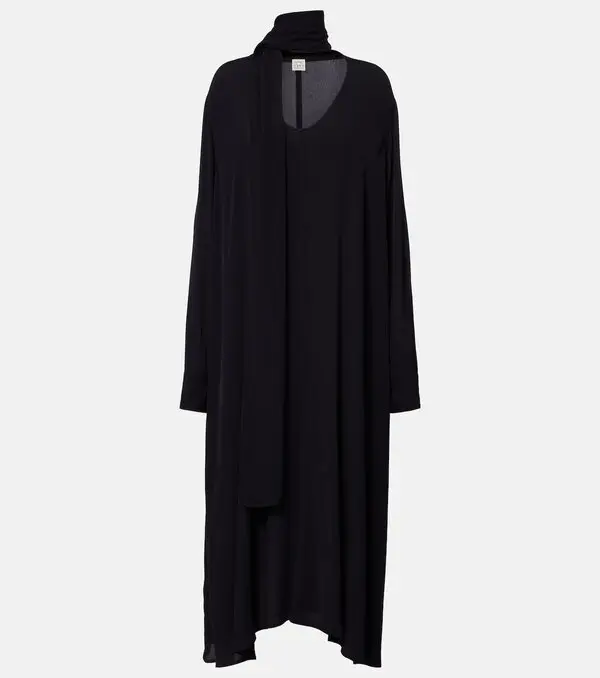 TOTEME Tie-neck Maxi Dress