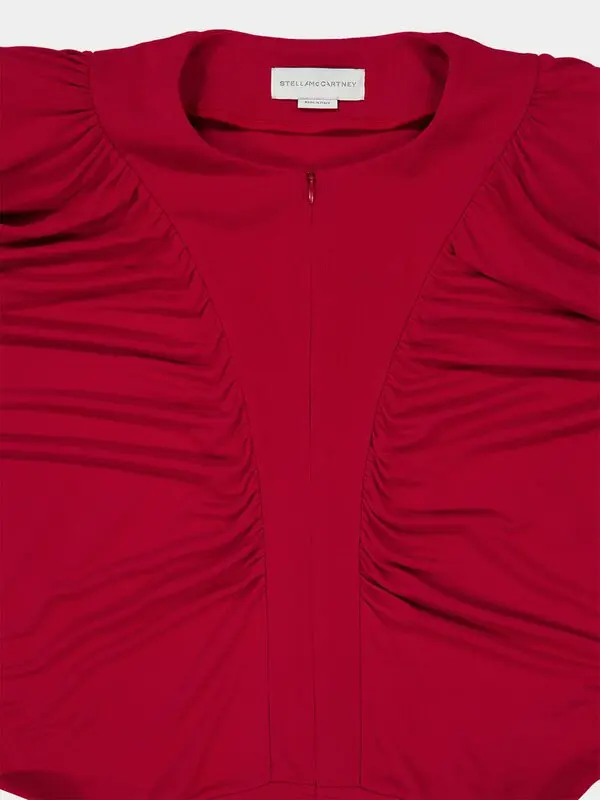 Stella McCartney Draped Crepe Jersey Gown - Red
