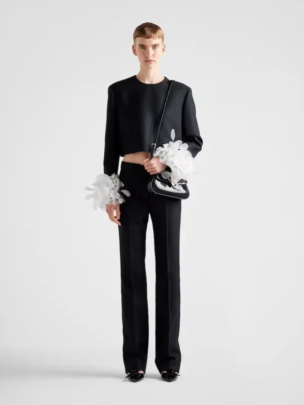 Prada Classic Wool Straight-leg Trousers