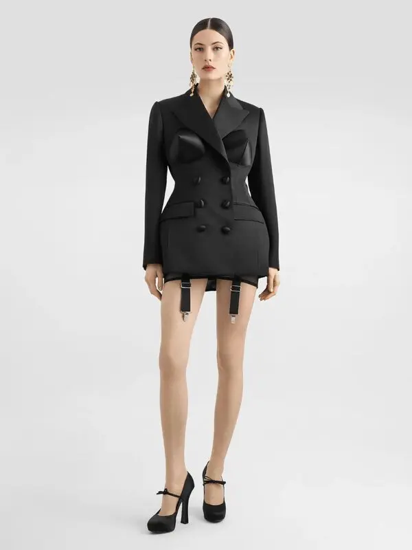 Dolce & Gabbana Duchess Jacket With Conical Cups