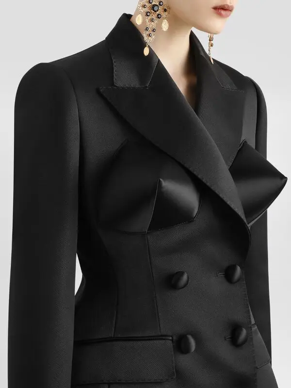 Dolce & Gabbana Duchess Jacket With Conical Cups