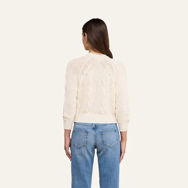L'Agence Darcy Cable Knit Cardigan