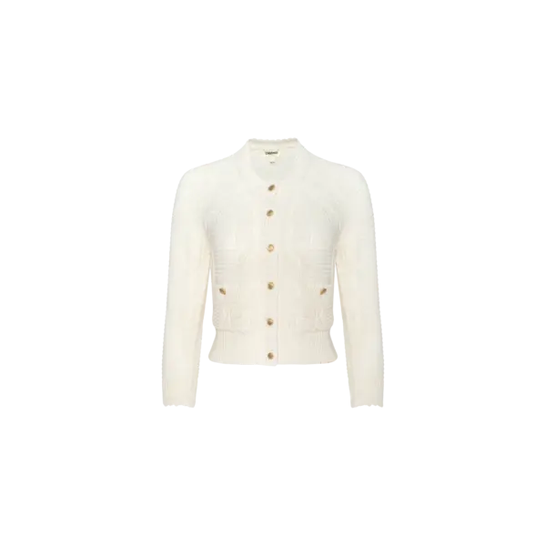 L'Agence Darcy Cable Knit Cardigan