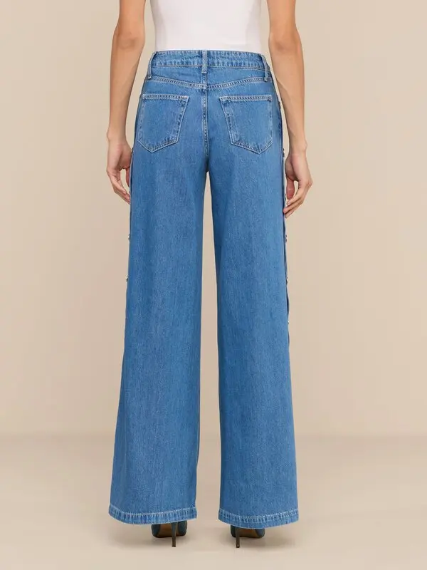 L'Agence Jennings Snap Wide-leg Jean