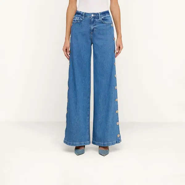 L'Agence Jennings Snap Wide-leg Jean