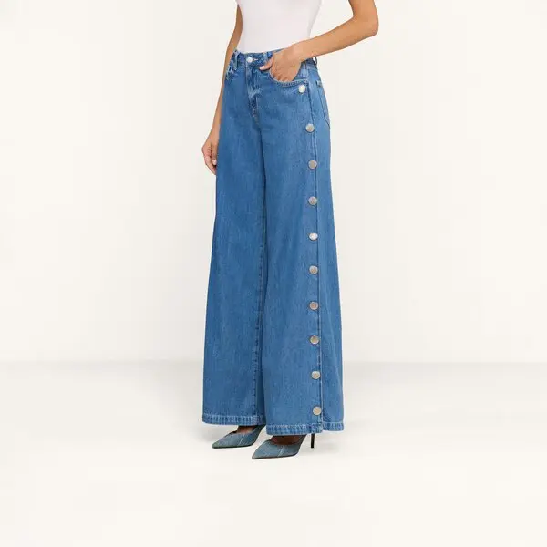 L'Agence Jennings Snap Wide-leg Jean