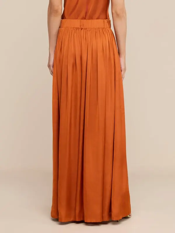 L'Agence Haylo Wide Leg Satin Pants