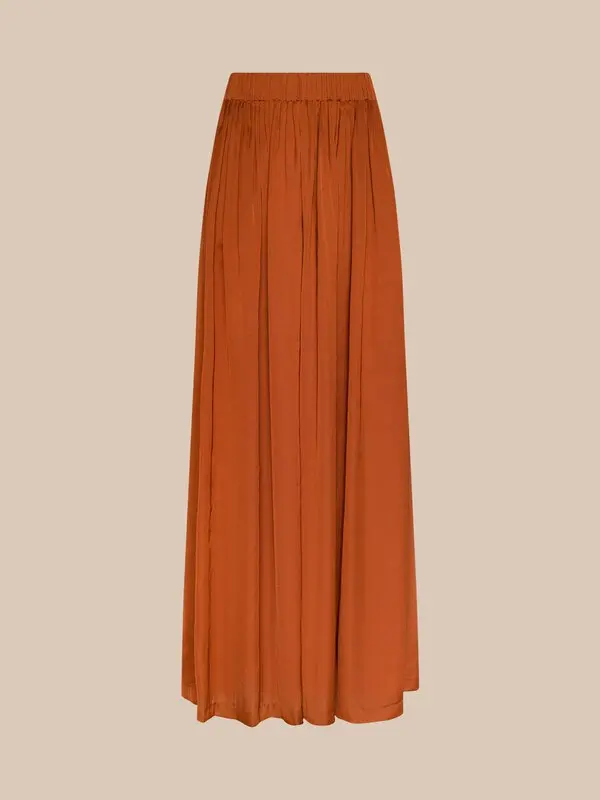 L'Agence Haylo Wide Leg Satin Pants