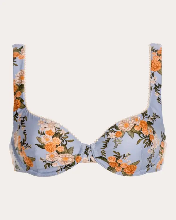 Agua Bendita Hacienda Valle Underwire Bikini Top Elastane/polyester/polyamide - Multicolor