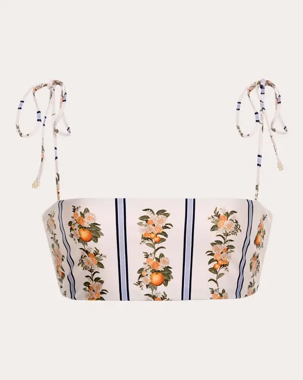 Agua Bendita Primavera Valle Bandeau Bikini Top - Multicolor
