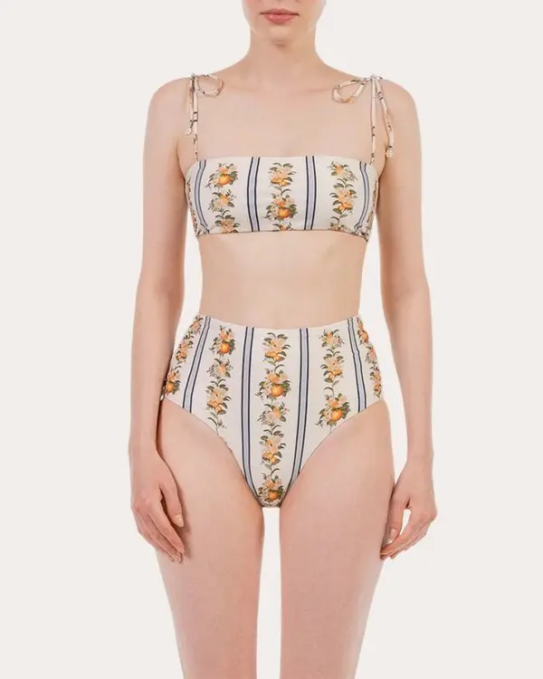 Agua Bendita Primavera Valle Bandeau Bikini Top