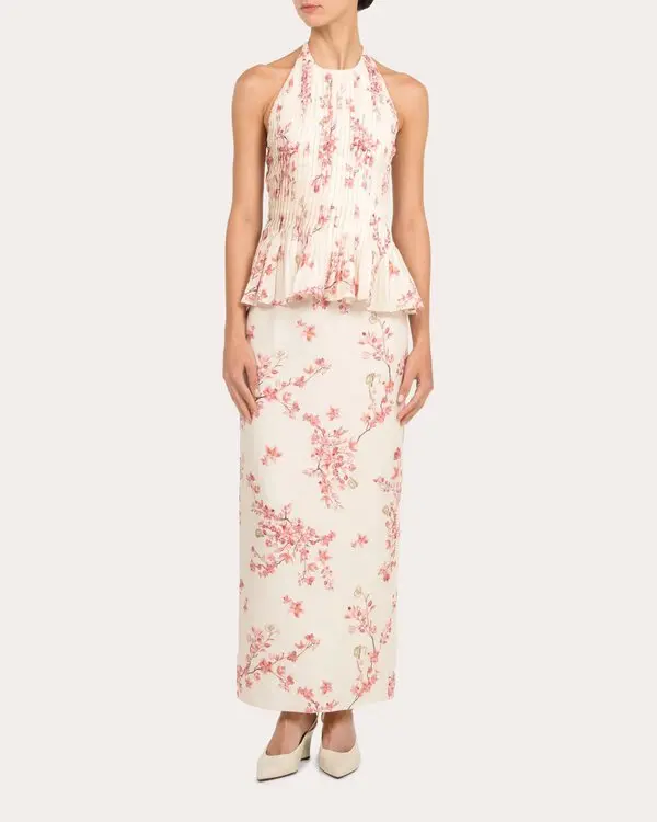 Agua Bendita Lirica Cauca Pencil Maxi Skirt