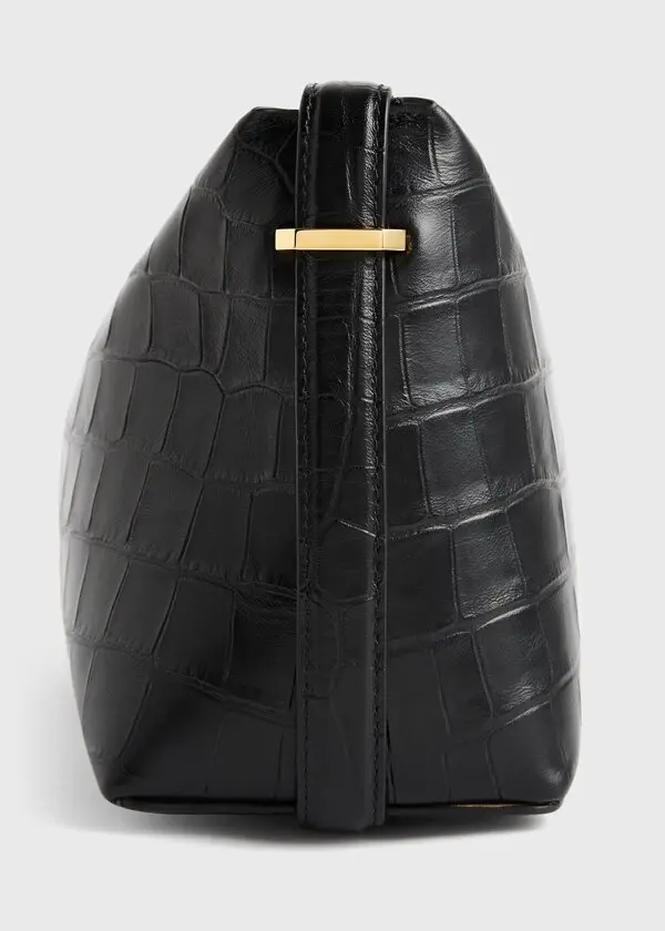 TOTEME Belted Croco-embossed Clutch