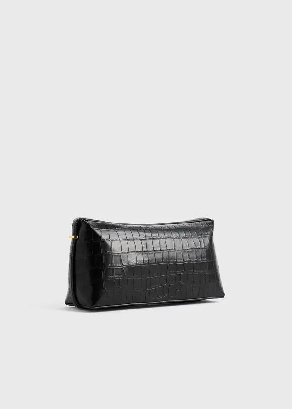 TOTEME Belted Croco-embossed Clutch