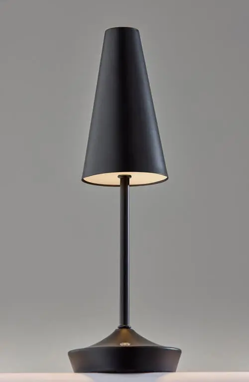 ADESSO Flynn Cordless Led Table Lamp - Black