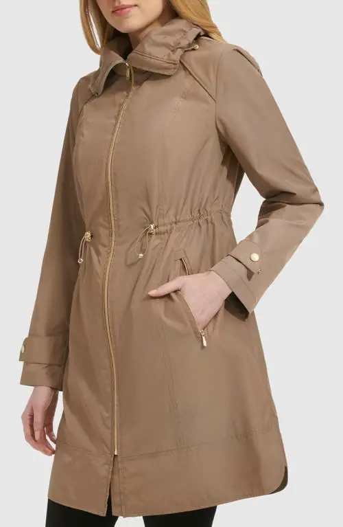 Cole Haan Packable Hooded Rain Jacket