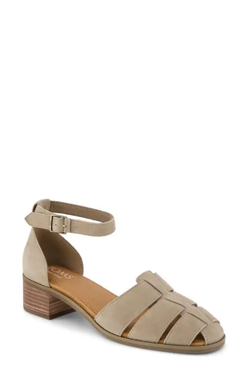 Toms Jaclyn Ankle Strap Fisherman Sandal - Medium Beige