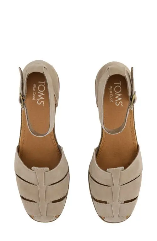 Toms Jaclyn Ankle Strap Fisherman Sandal - Medium Beige
