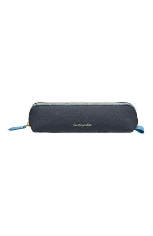 MAISON DE SABRE Leather Pencil Case - Graphite Sky