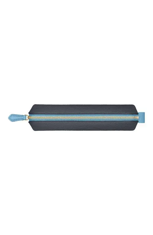 MAISON DE SABRE Leather Pencil Case - Graphite Sky